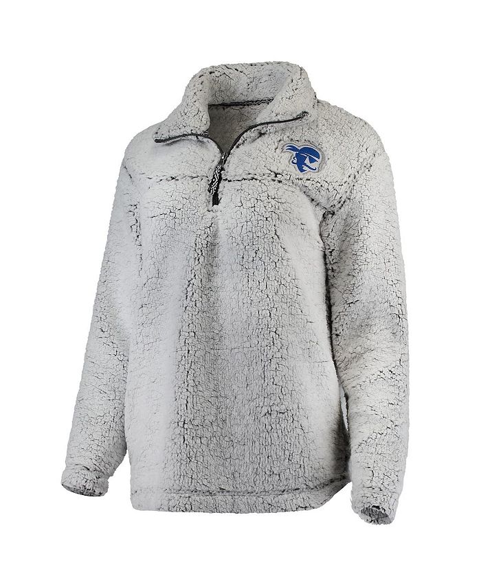 Boxercraft Women's Gray Seton Hall Pirates Sherpa Super-Soft Quarter ...