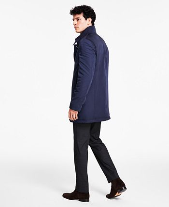 Calvin Klein Men's Slim-Fit Water-Resistant Overcoat - Macy's