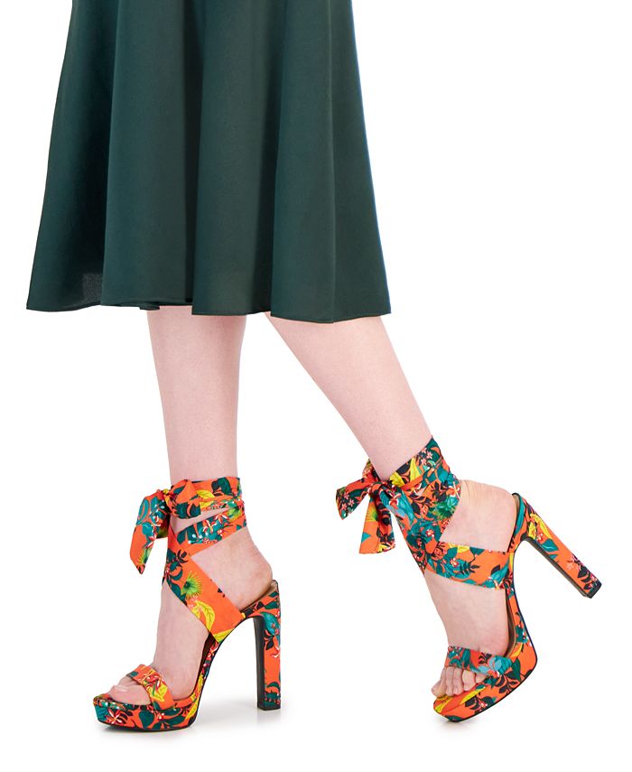 I.N.C. International Concepts Women's Noyar Ankle-Tie Platform Sandals ...