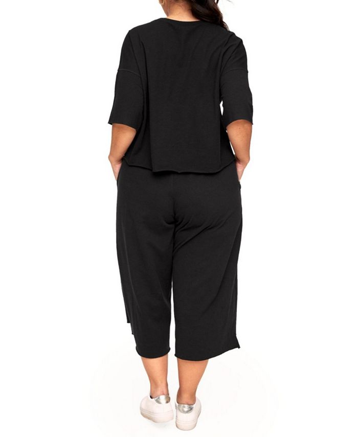 Adore Me Plus Size Avery T-Shirt & Sweatpant Loungewear Set - Macy's