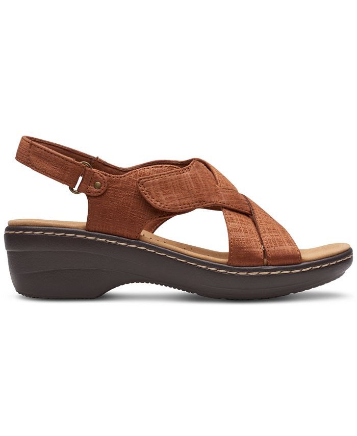 Clarks Women's Merliah Echo Slip-On Slingback Wedge Sandals - Macy's