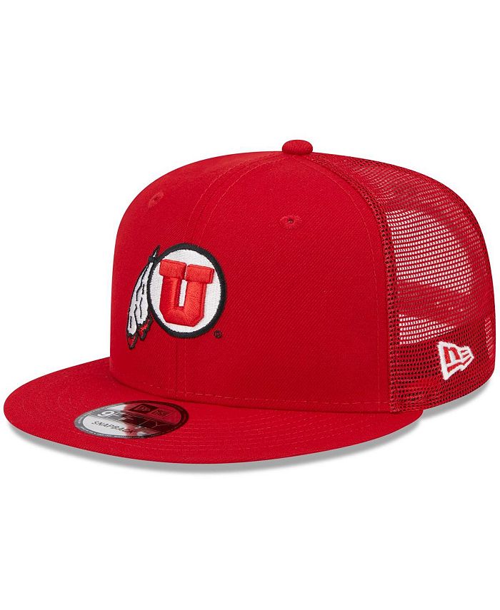 New Era Men's Red Utah Utes Classic 9FIFTY Trucker Snapback Hat - Macy's
