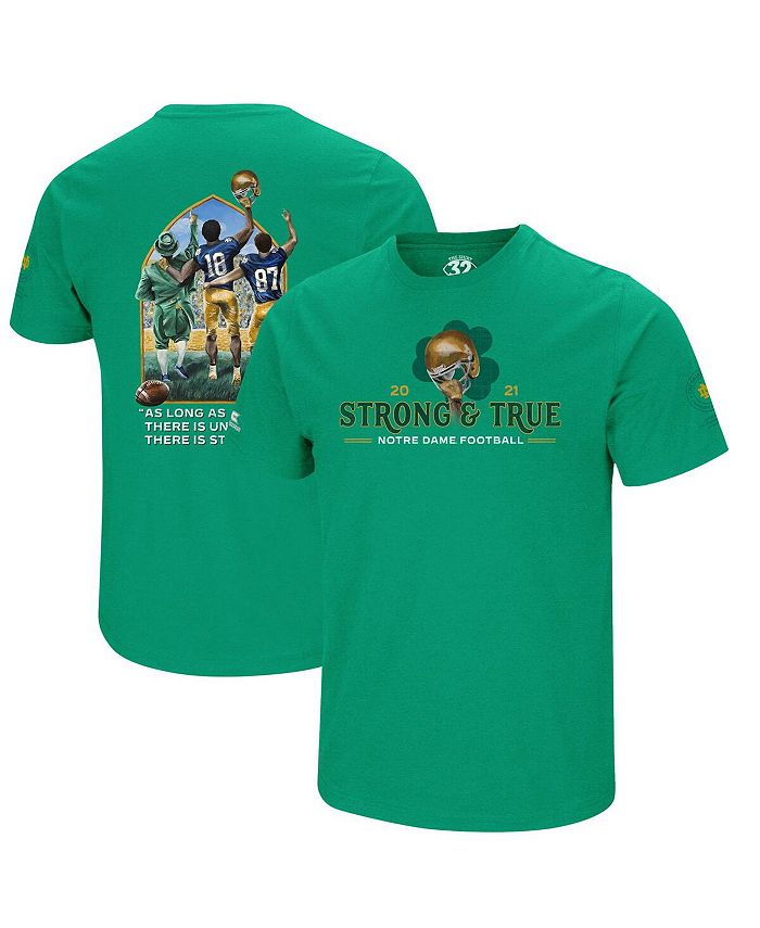 Colosseum Men's Kelly Green Notre Dame Fighting Irish 2021 The Shirt T ...