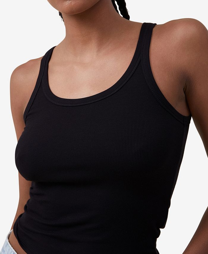 COTTON ON Women's Staple Rib Scoop Neck Tank - Macy's