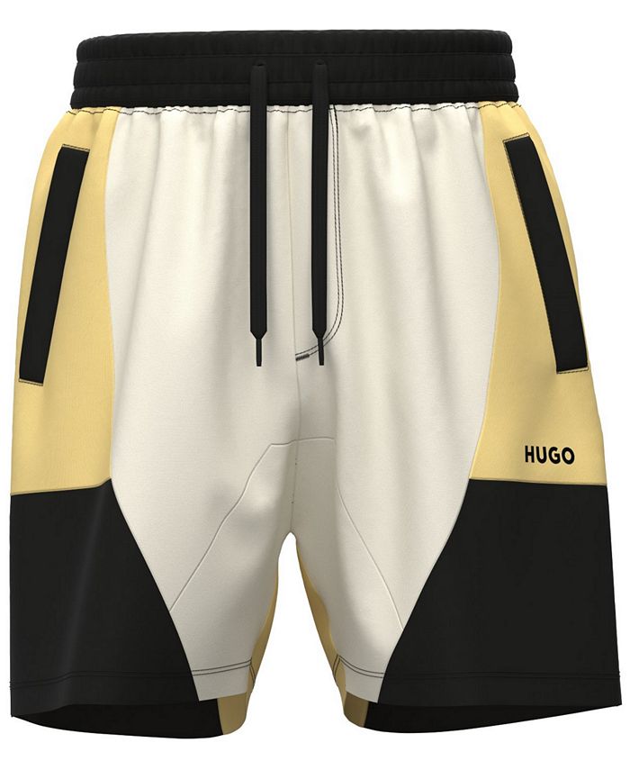 HUGO Men's Dalvador Colorblocked Drawstring Shorts - Macy's