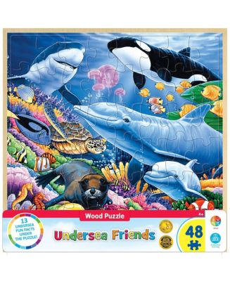 MasterPieces Puzzles Wood Fun Facts - Undersea Friends Wood Fun Facts ...