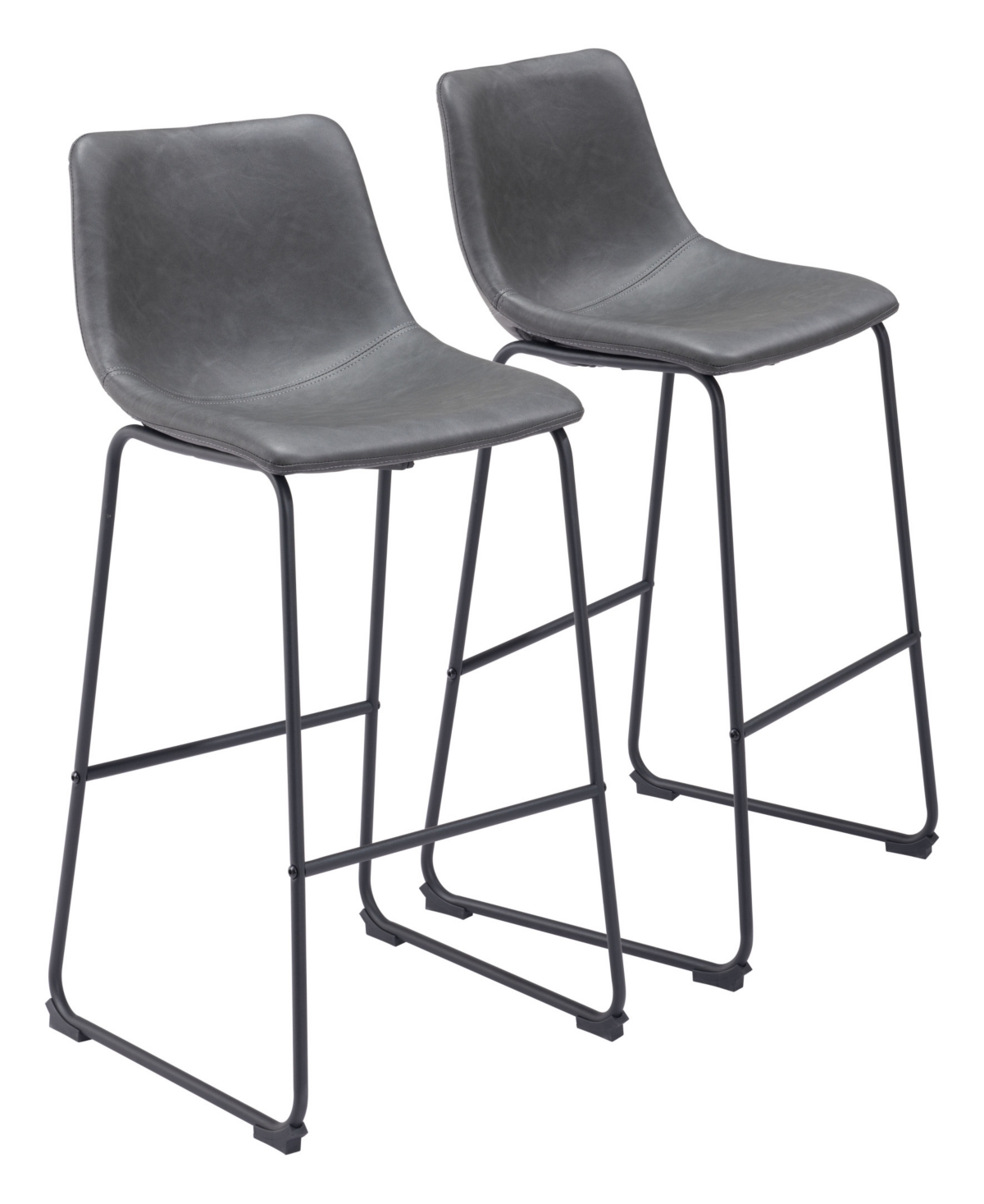 Click here for Zuo 39 each  Set of 2 Steel  Polyurethane Smart Ba... prices