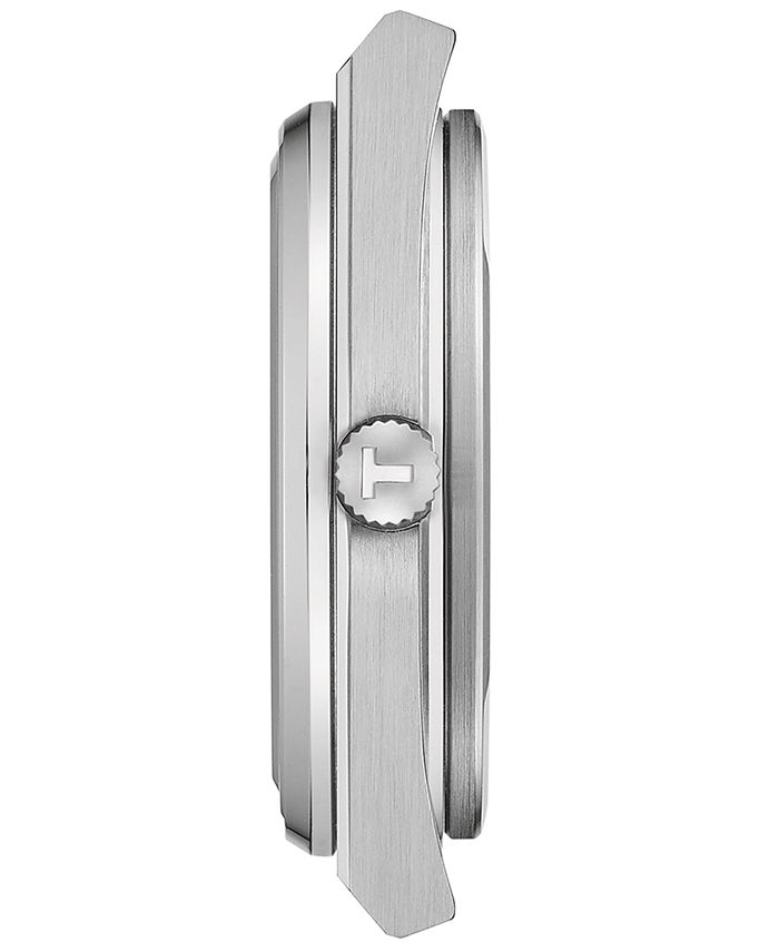 Tissot Men's Swiss Automatic PRX White Rubber Strap Watch 40mm - Macy's