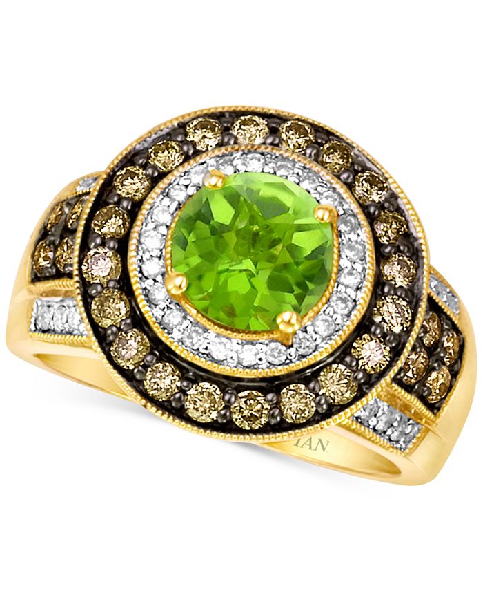 Le Vian Green Apple Peridot (1-1/3 ct. t.w.) & Diamond (3/4 ct. t.w ...