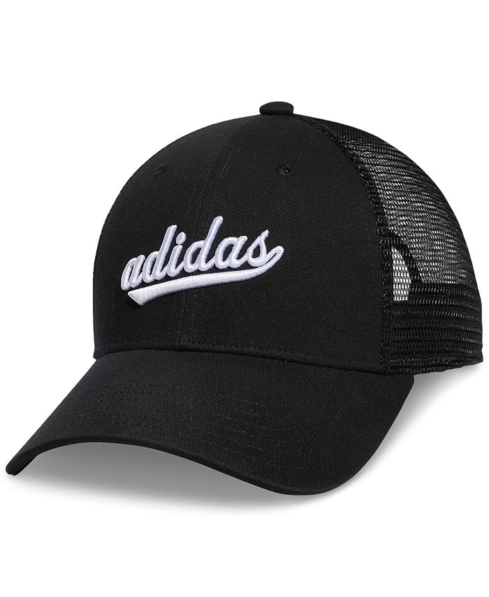 adidas Women's Embroidered Logo Mesh Trucker Hat - Macy's