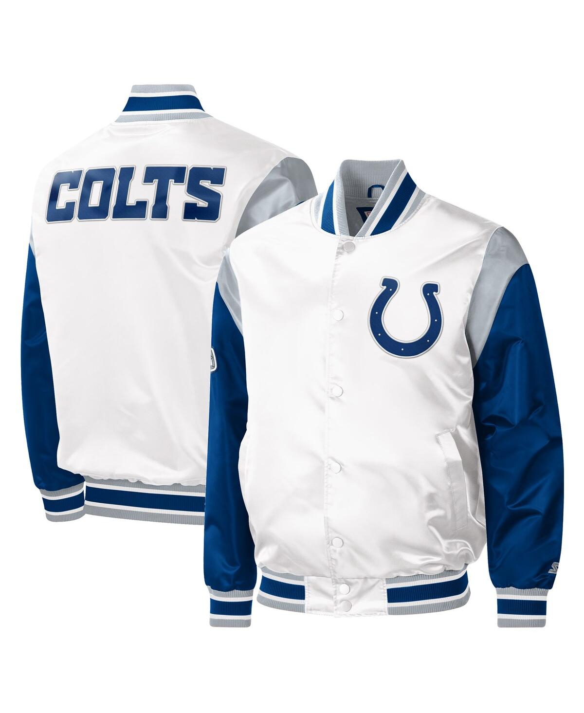 Starter Men's Starter White Indianapolis Colts Throwback Warm Up Pitch ...