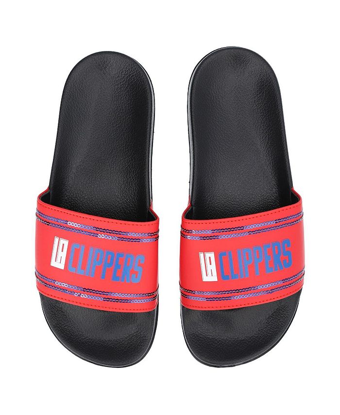 FOCO Women's LA Clippers Sequin Slide Sandals - Macy's