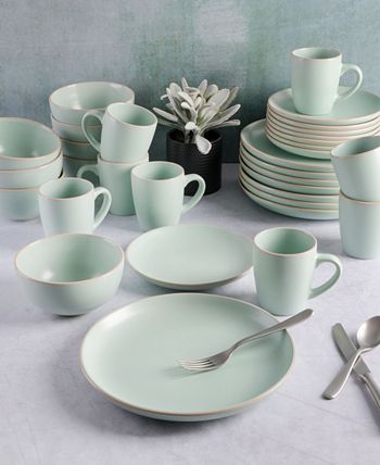 Gibson Home Rockaway 32 Piece Dinnerware Set, Service for 8 - Macy's