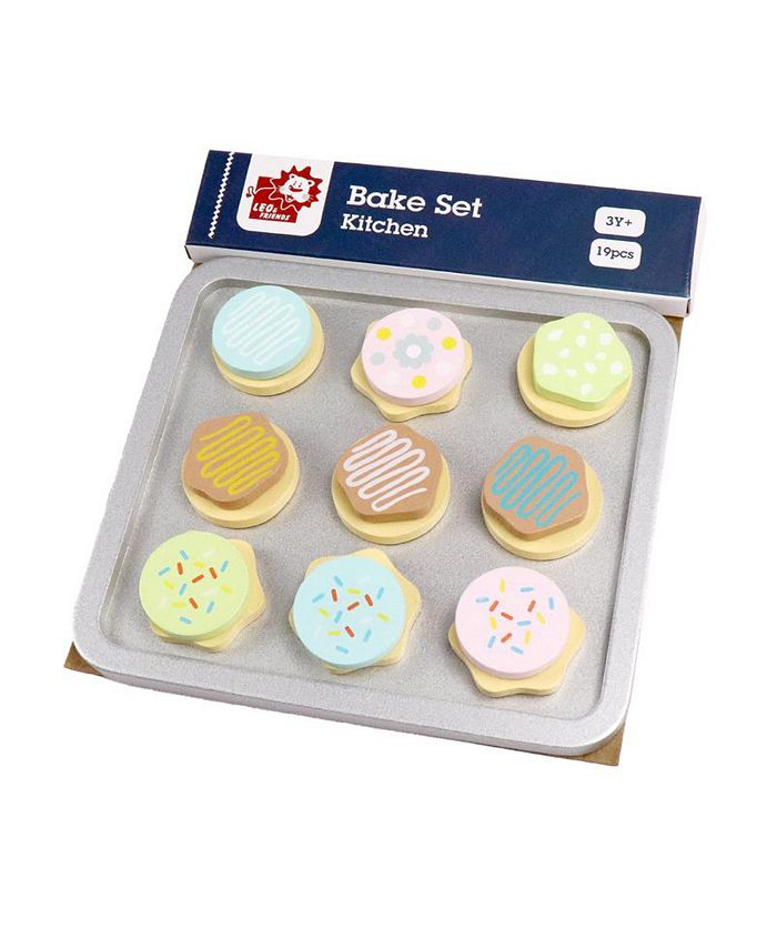 Leo & Friends L&F Bake Set Kitchen with 19-Pieces Included, Made for ...