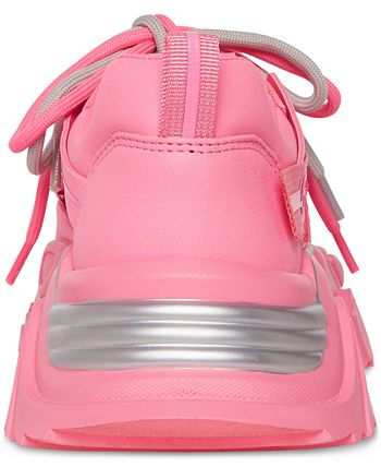 Steve Madden Women's Power Chunky Lace-Up Running Sneakers - Macy's