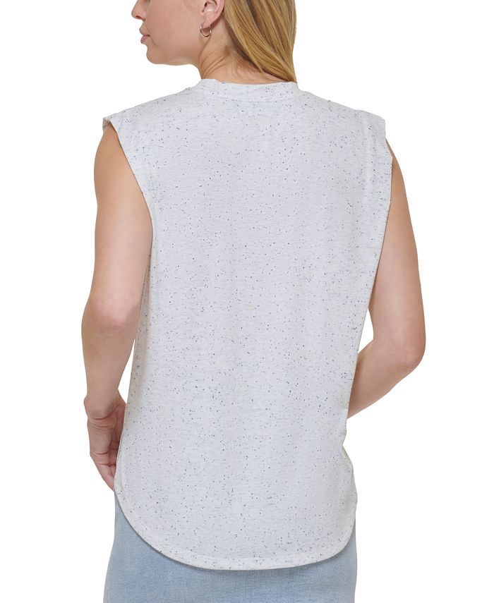 DKNY Jeans Women's Speckle-Print Muscle Tank Top - Macy's