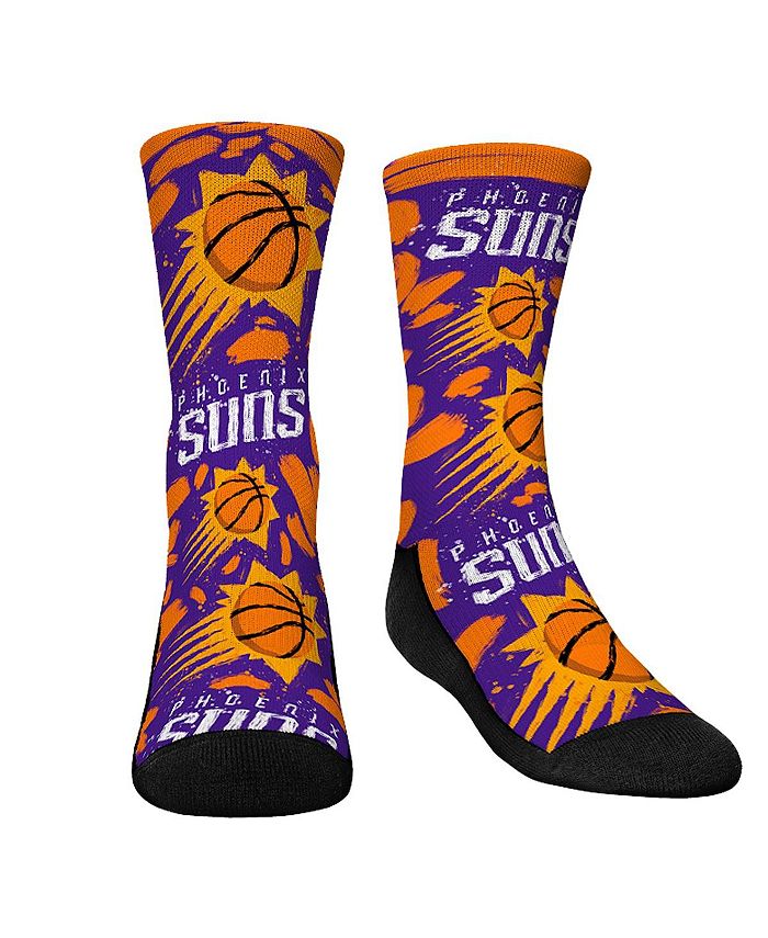 Rock 'Em Youth Boys and Girls Socks Phoenix Suns Allover Logo and Paint ...