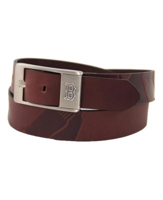 Men's Brown Boston Red Sox Brandish Leather Belt - Macy's