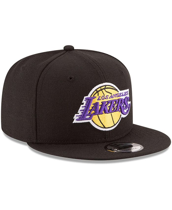 New Era Men's Black Los Angeles Lakers Official Team Color 9FIFTY ...