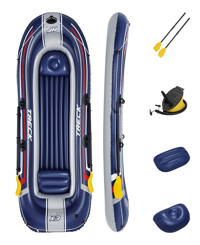 Hydro-Force Treck X3 Blue And Grey Inflatable Raft Set - Macy's