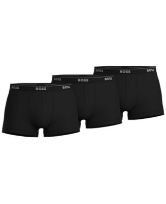 BOSS by Hugo Boss Men's Classic 3-Pk. Cotton Trunk Underwear - Macy's