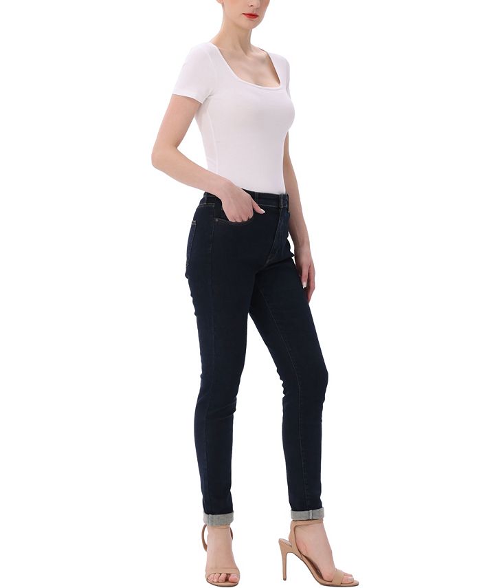 kimi + kai Women's Square Neck Basic Bodysuit Top - Macy's