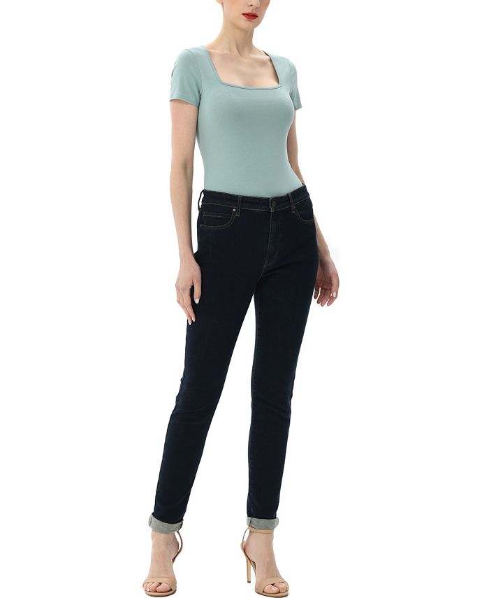 kimi + kai Women's Square Neck Basic Bodysuit Top - Macy's