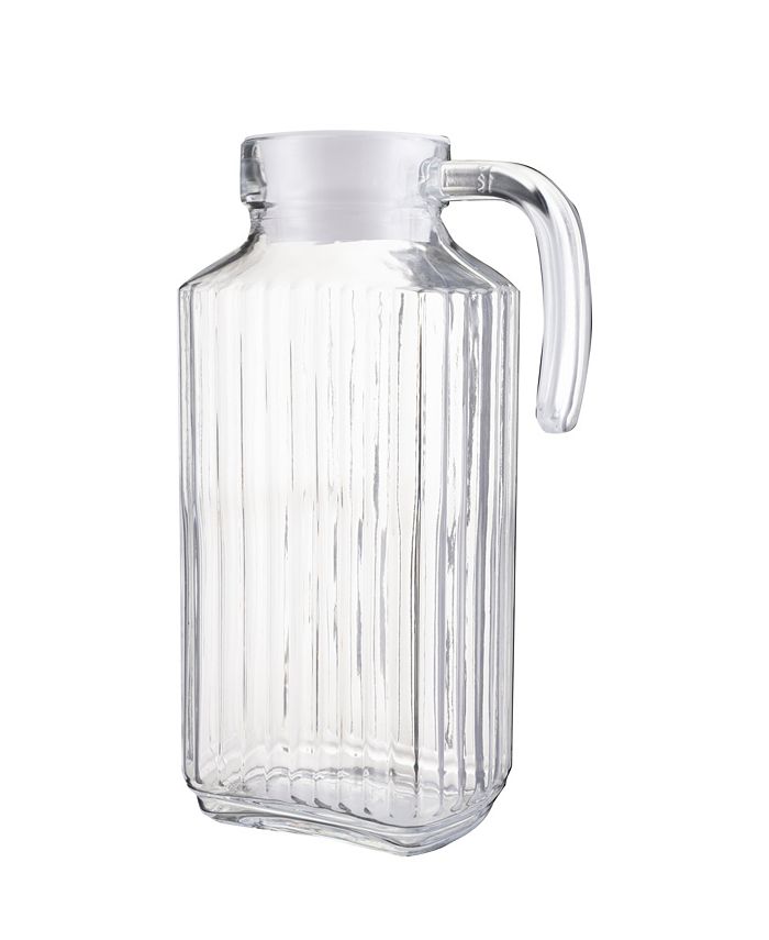 Art & Cook 57-oz. Glass Pitcher with Plastic Lid - Macy's