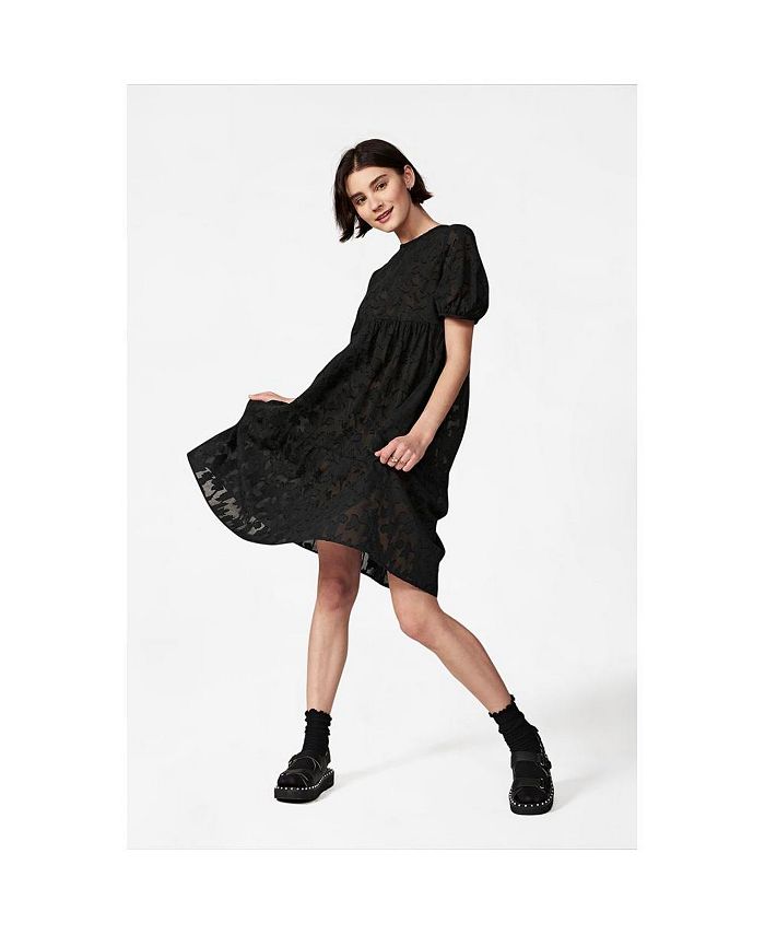 Casey Marks Women's Madeline Dress in Black Floral Jacquard - Macy's