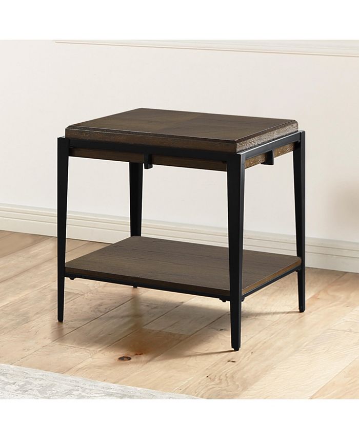 Furniture Steve Silver Waco 22" Square Mixed Media End Table - Macy's