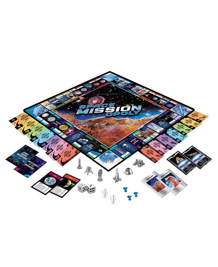 Masterpieces Family Board Games - Space Mission Opoly - Macy's
