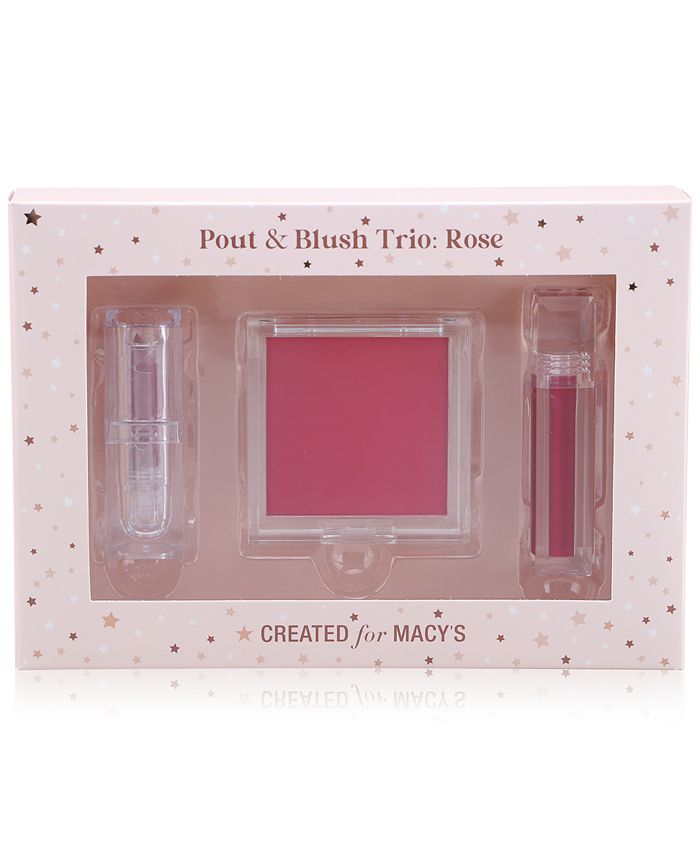Created For Macy's 3-Pc. Lip & Cheek Set - Rose, Created for Macy's ...