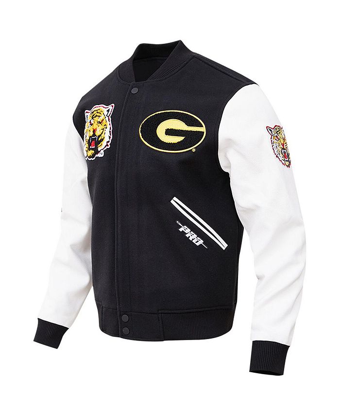 Pro Standard Men's Black Grambling Tigers Classic Wool Full-Zip Varsity ...