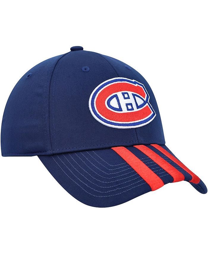adidas Men's Navy Montreal Canadiens Locker Room Three Stripe Adjustable Hat - Macy's