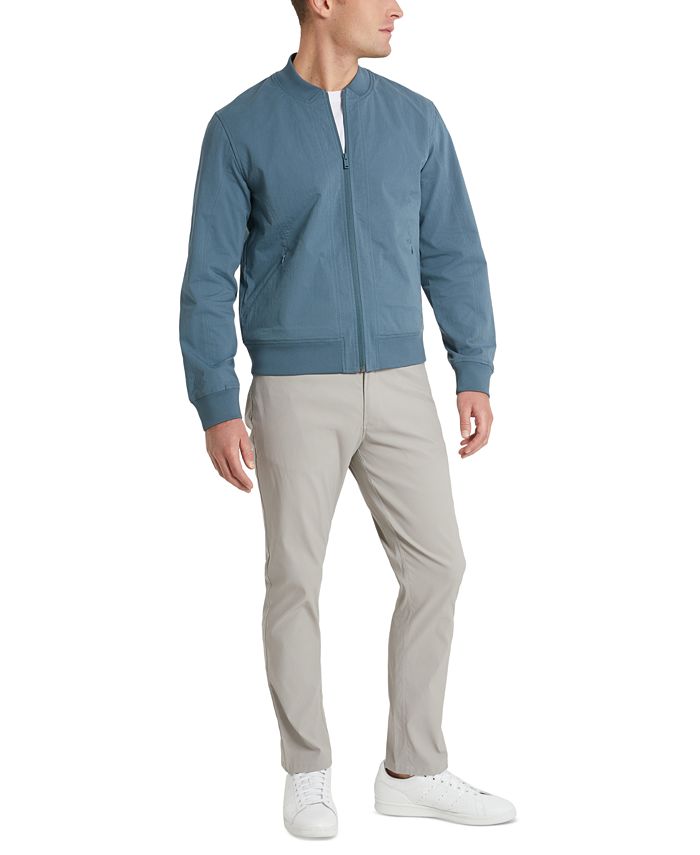 Kenneth Cole Men's Lightweight Engineered Bomber Jacket - Macy's