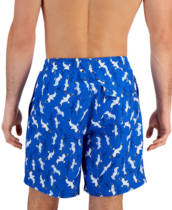 Club Room Men's 7" Seagulls Swim Shorts, Created For Macy's - Macy's