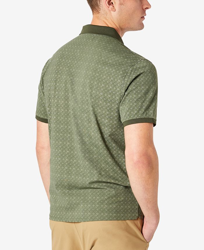 Kenneth Cole Men's Printed Button Placket Polo Shirt - Macy's