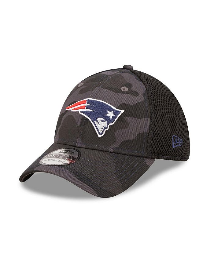 New Era Men's Camo, Black New England Patriots Logo Neo 39THIRTY Flex ...