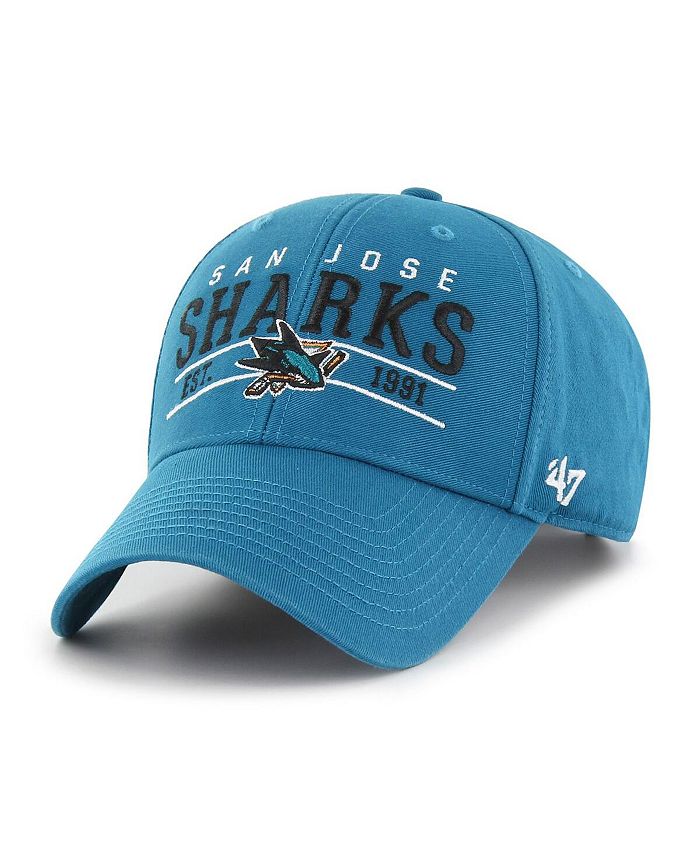 '47 Brand Men's Teal San Jose Sharks Centerline MVP Adjustable Hat - Macy's