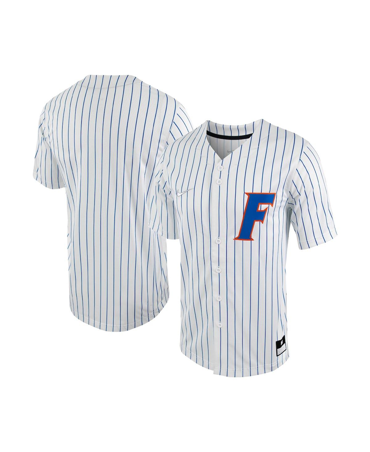 Click here for Mens Nike White  Royal Florida Gators Pinstripe Re... prices