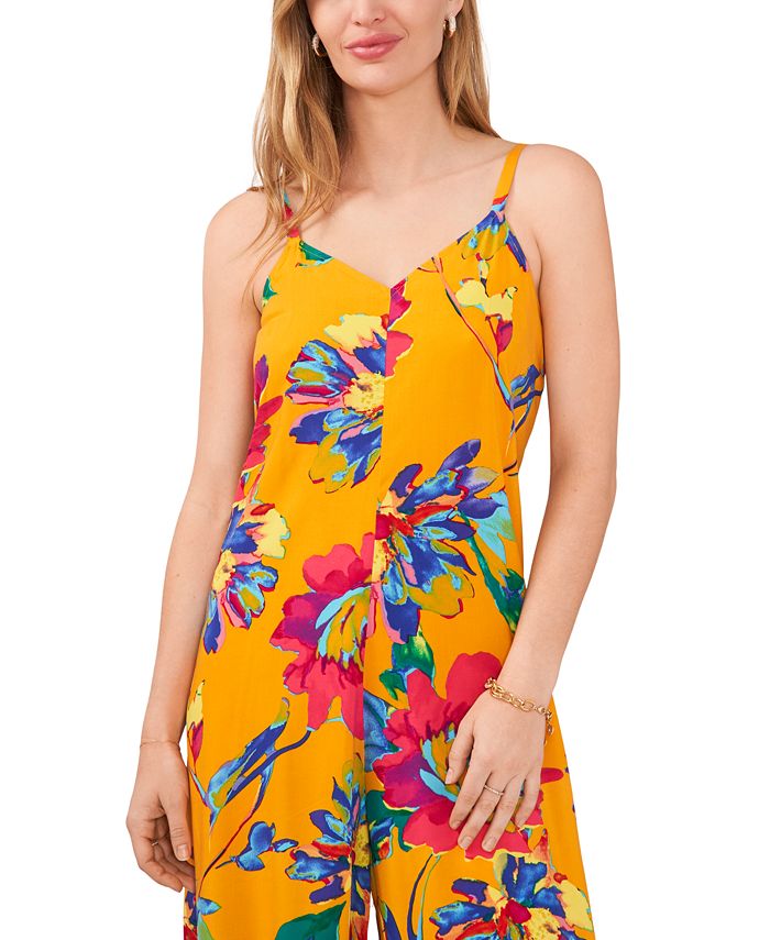 MSK Women's Caged-Back Genie-Leg Jumpsuit - Macy's