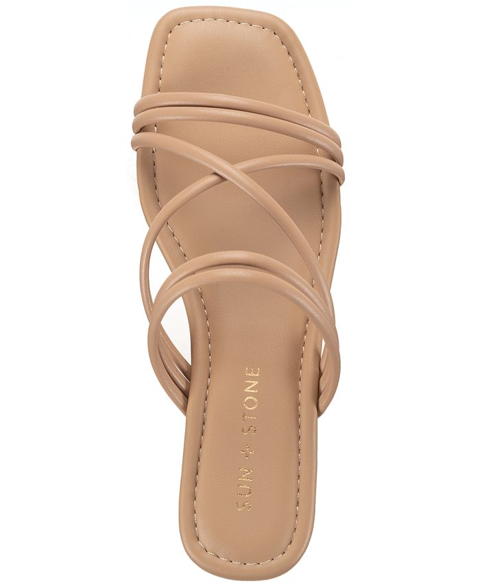 Sun + Stone Quinley Slip-On Flat Sandals, Created for Macy's & Reviews ...