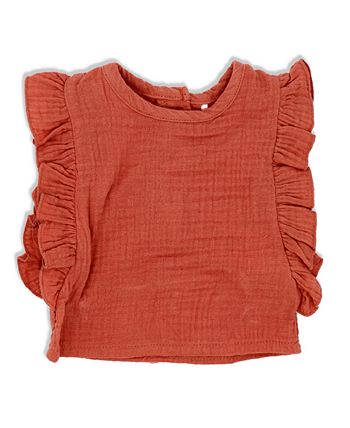 Lily & Jack Baby Girls Ruffle Muslin Top, Shorts and Headband, 3 Piece ...