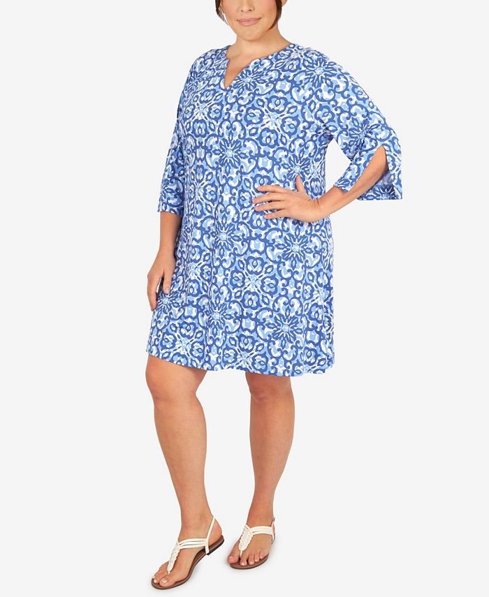 Ruby Rd. Plus Size Floral Dress & Reviews - Dresses - Plus Sizes - Macy's