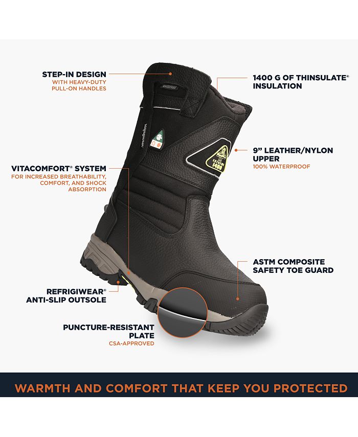RefrigiWear Men's Extreme Pull-On Insulated Freezer Boots - Macy's