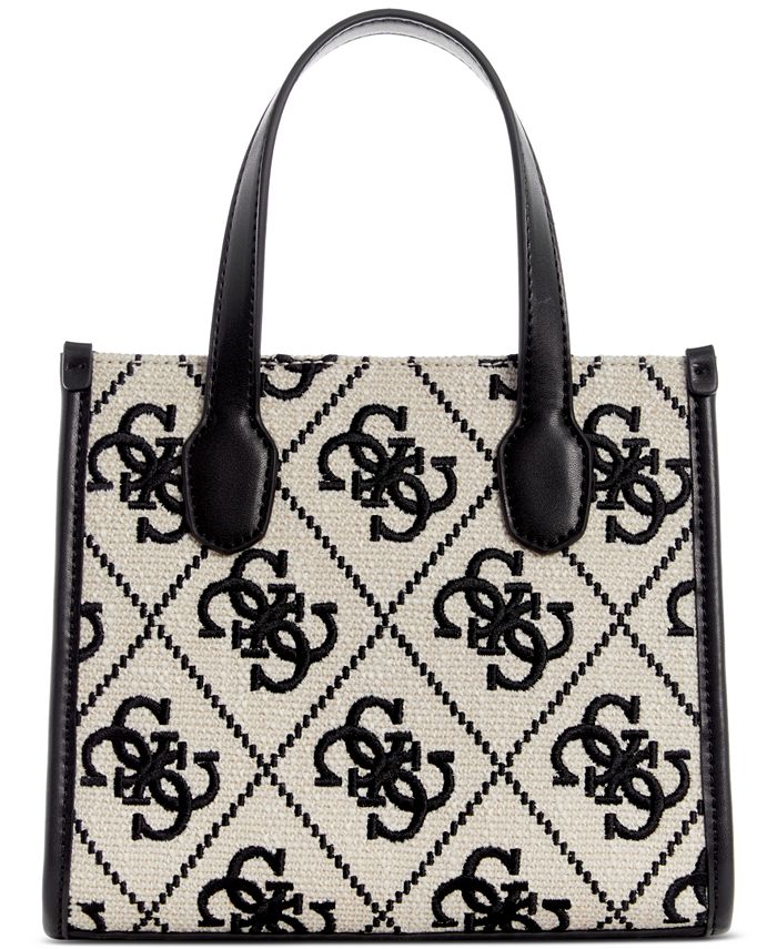 GUESS Silvana Monogram Double Compartment Mini Tote - Macy's