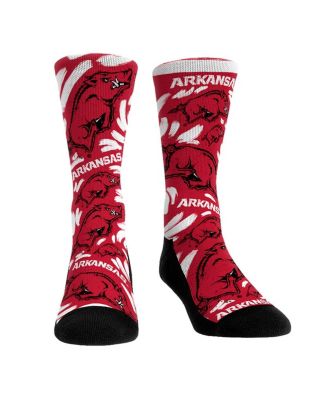 Men's and Women's Rock 'Em Socks Arkansas Razorbacks Allover Logo and ...