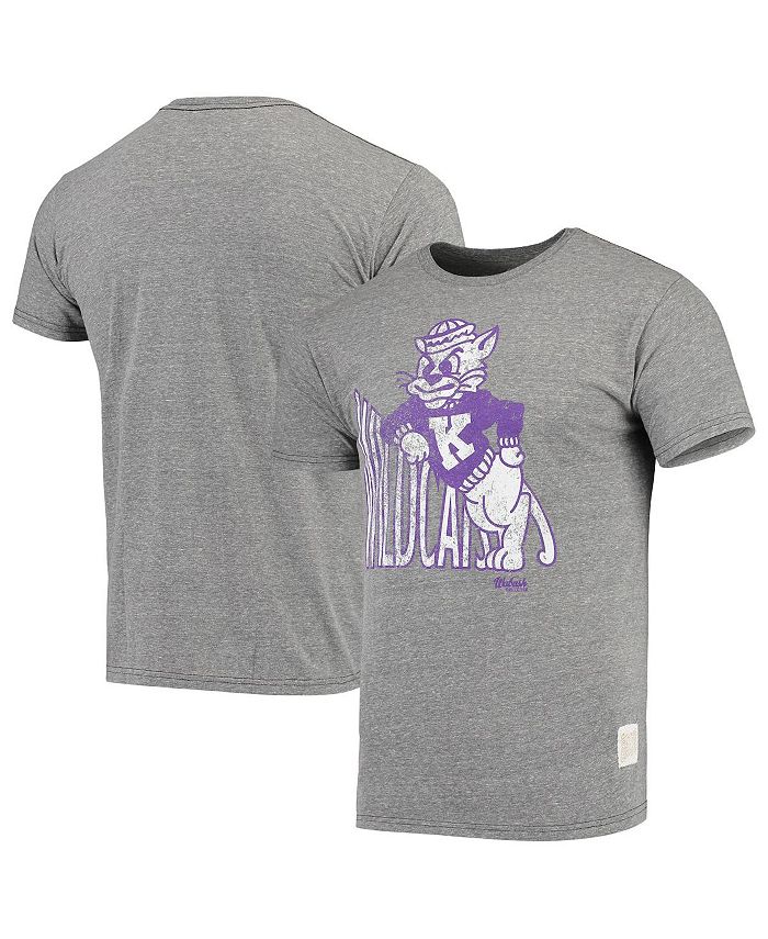 Original Retro Brand Men's Heathered Gray Kansas State Wildcats Vintage ...
