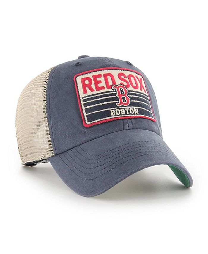 '47 Brand Men's Navy Boston Red Sox Four Stroke Clean Up Trucker ...