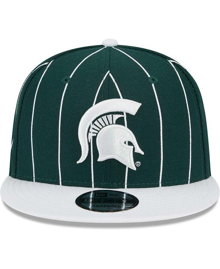 New Era Men's Green, White Michigan State Spartans Vintage-Like 9FIFTY ...